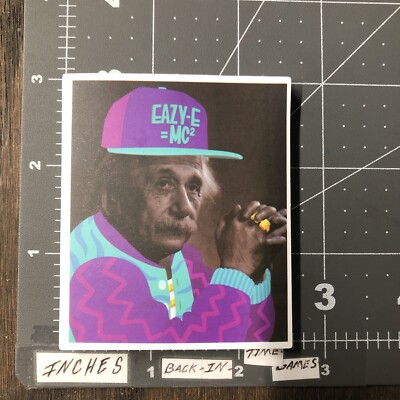 Gangster Albert Einstein Humor Laptop Guitar Decal Sticker B4V | eBay