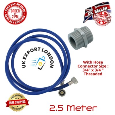 LG 2.5M Washing Machine FILL HOSE EXTENSION Cold Water Inlet Fits beko ...