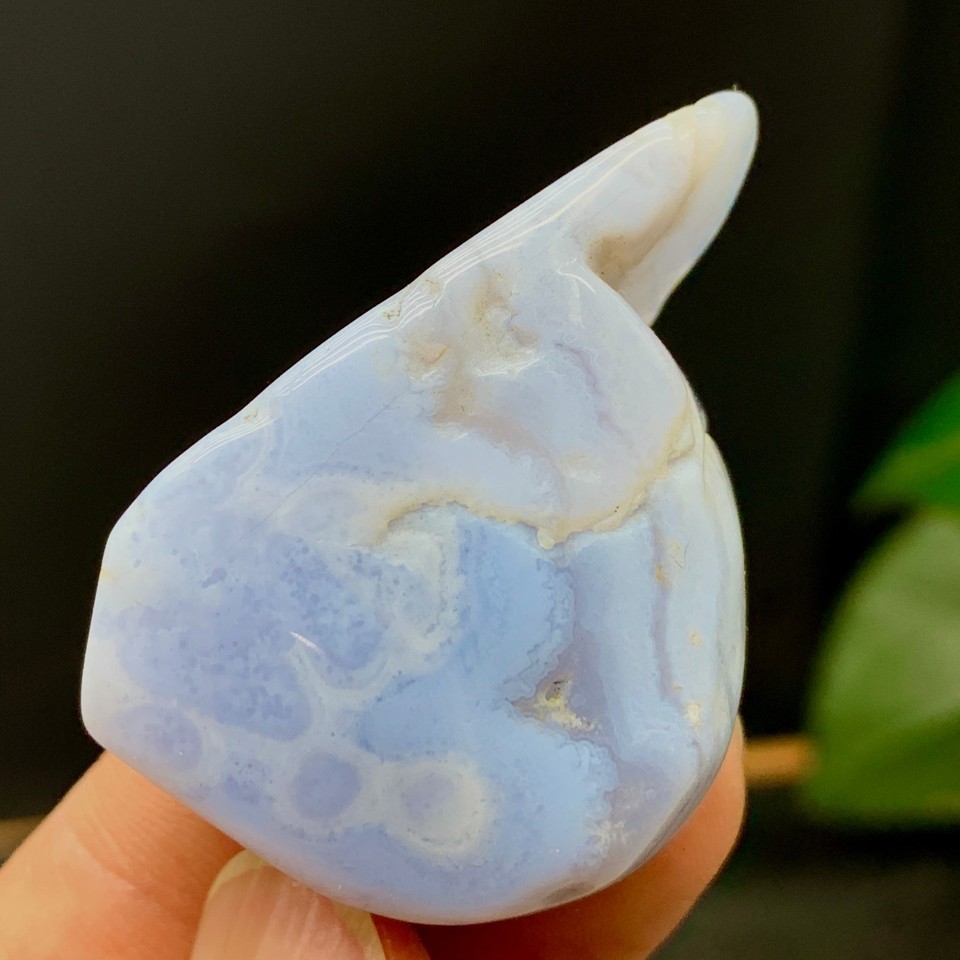 29g Natural Blue striped agate Crystal Chunks piece form Mineral ...