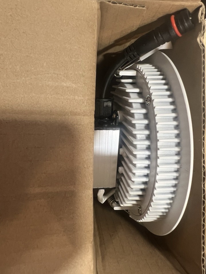 Caravan 8W LED Panel Light White 150mm 3 Core Small Connector | eBay UK