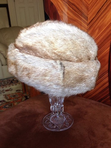 * VINTAGE * NWT * Genuine Men's Marmot Fur Hat ROMANIA authentic FREE ...