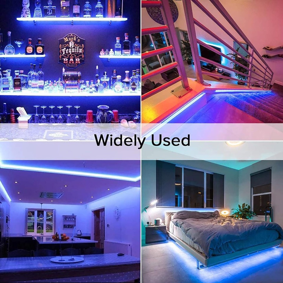 Blue COB LED Neon Light Strip 12V 24V Flex Tape for Car Room Party Sign ...