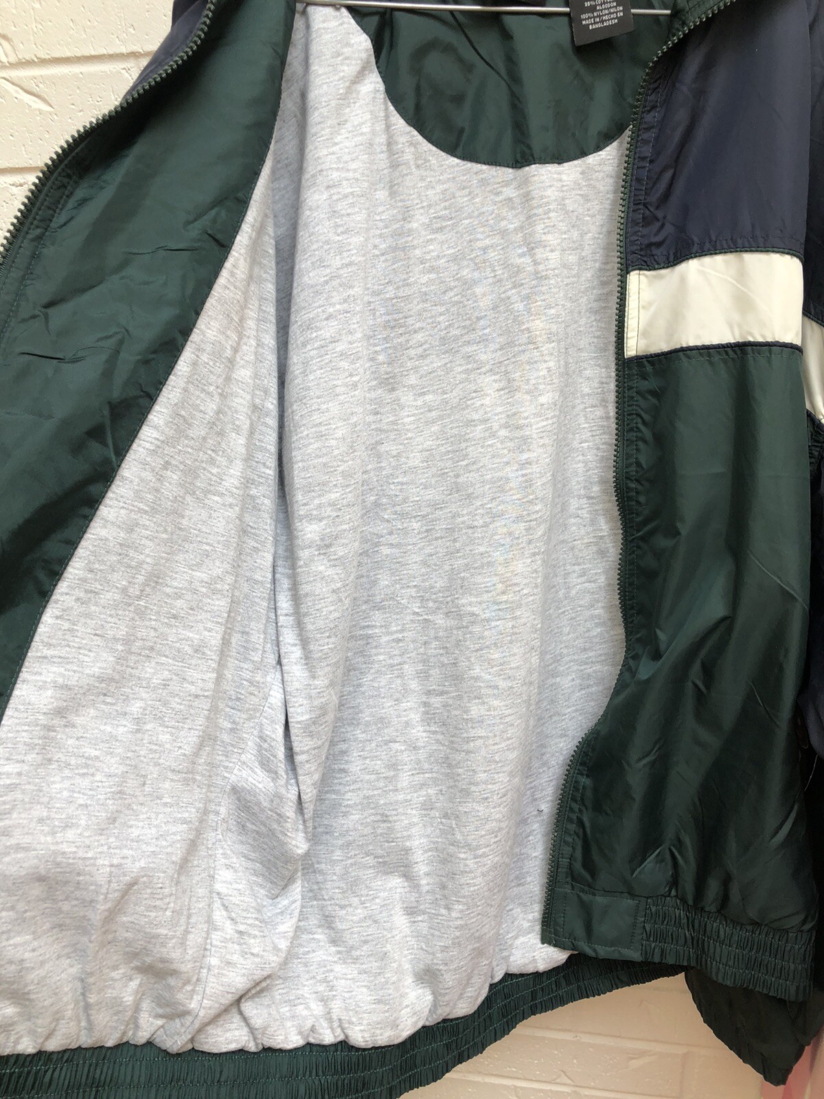 Rawlings NWT Mens Front Zip Multi Colored Nylon Water Resistant Jacket ...