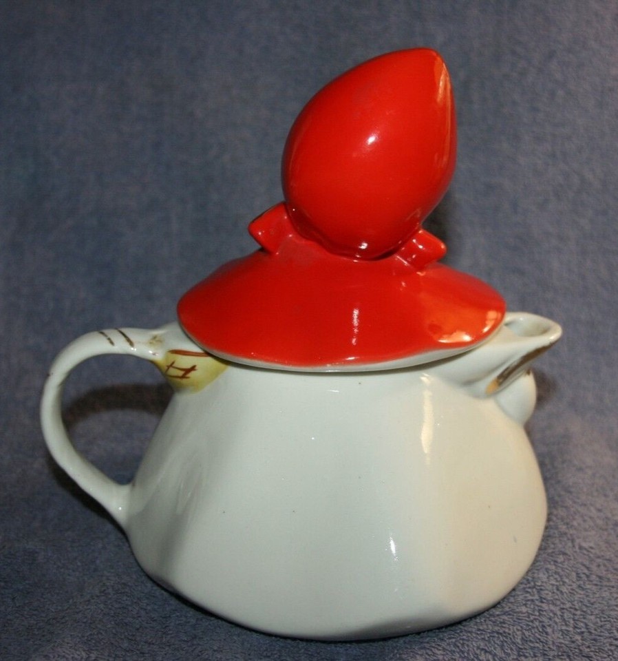 VINTAGE HULL LITTLE RED RIDING HOOD TEA POT WITH GOLD TRIM | eBay