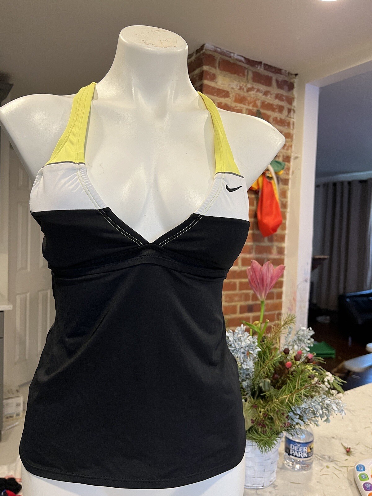 Nike Swimsuit Top Gym Vintage Racerback Tank Top Size 10 | eBay