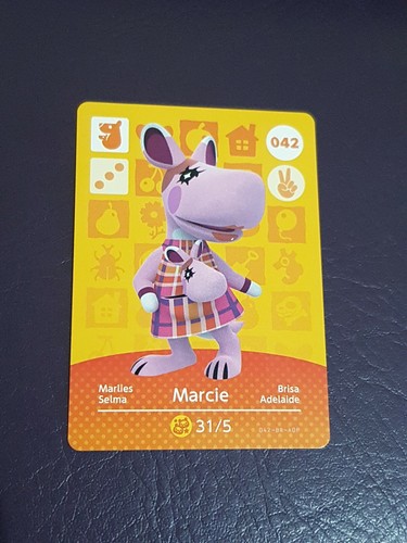 MARCIE ANIMAL CROSSING AMIIBO SERIES 1 CARD #042 TRACKED AU POST ...