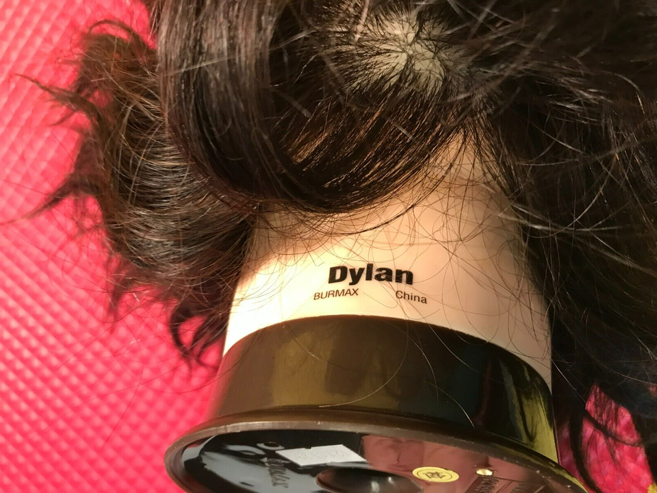 Burmax Cosmetology Mannequin Head Real Hair Dylan with Mustache and ...