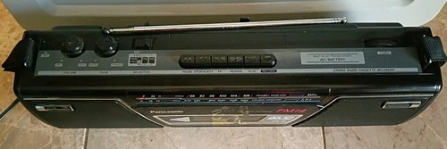 VTG Panasonic RX-FM14 Black Radio Cassette Recorder/Boombox Tested Sold ...