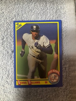 BERNIE WILLIAMS YANKEES 1990 SCORE Rookie Card #619 REALLY NICE !! | eBay