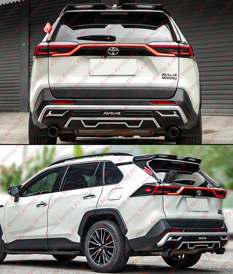 For 19-25 Toyota RAV4 MCX Style Gloss Black Rear Top Roof Spoiler Wing ...