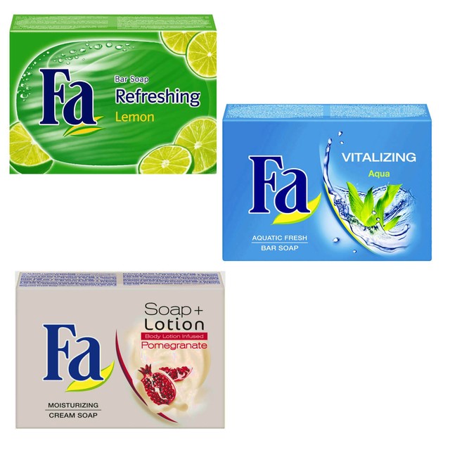 3 X 100g Fa Refreshing Lemon Hand Soap - Aquatic Fresh Soap for sale ...