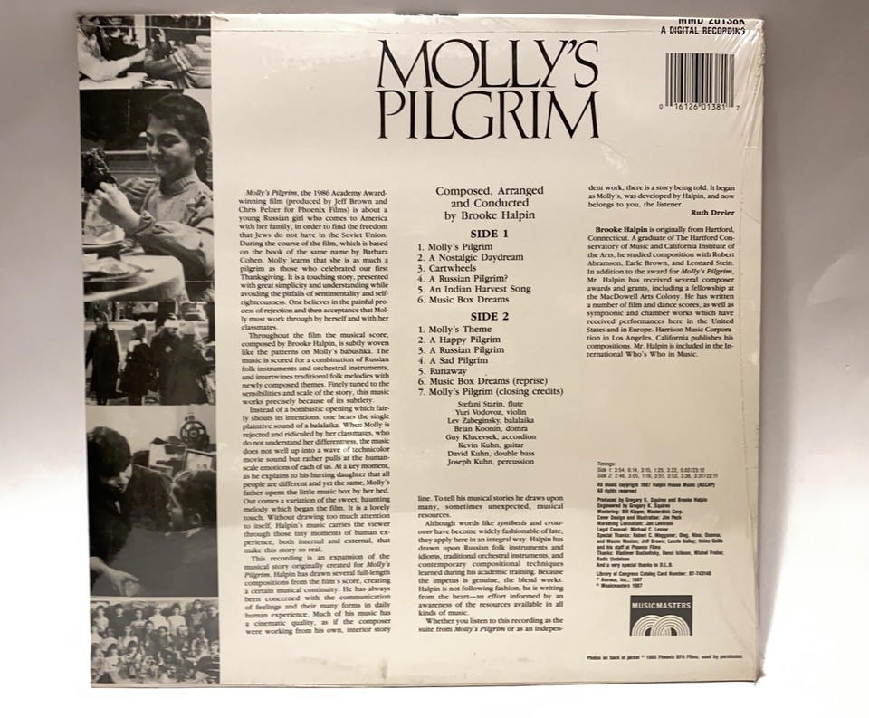 Molly’s Pilgrim Film Soundtrack Vinyl LP Brooke Halpin MusicMasters New ...