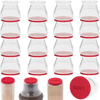 8-48PCS Upgraded Ruby Sliders Chair Leg Floor Protectors For Hardwood ...