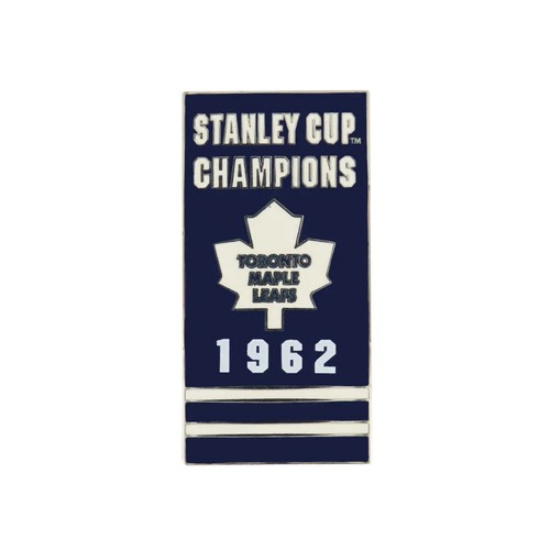 1962 Toronto Maple Leafs Stanley Cup Banner Metal Pin JF Sports New ...