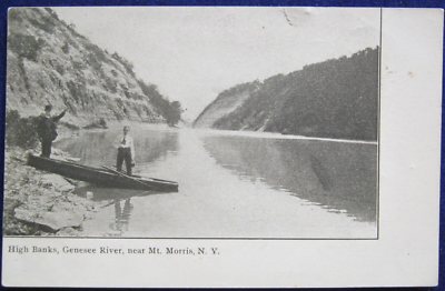 High Banks Genesee River Near Mt Morris PMC Unposted | eBay
