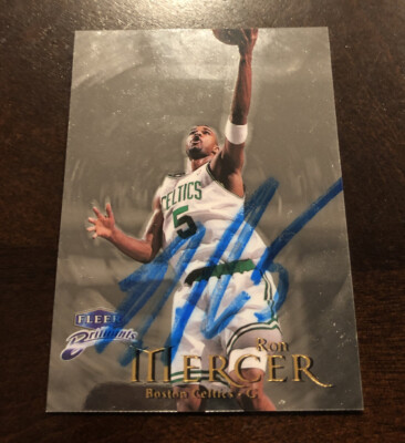 RON MERCER 1999 FLEER BRILLIANTS AUTOGRAPHED SIGNED AUTO BASKETBALL ...