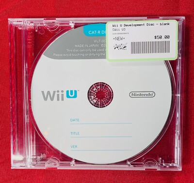 Brand NEW Wii U development Disc Blank | eBay
