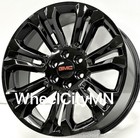 24" gloss black OE 5666 replica 84346100 rims fits GMC Sierra Yukon ...