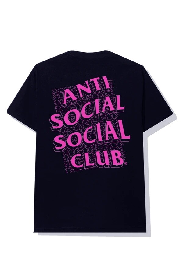 Anti Social Social Club (ASSC) Scrambled Eggs Navy T-Shirt Size Large