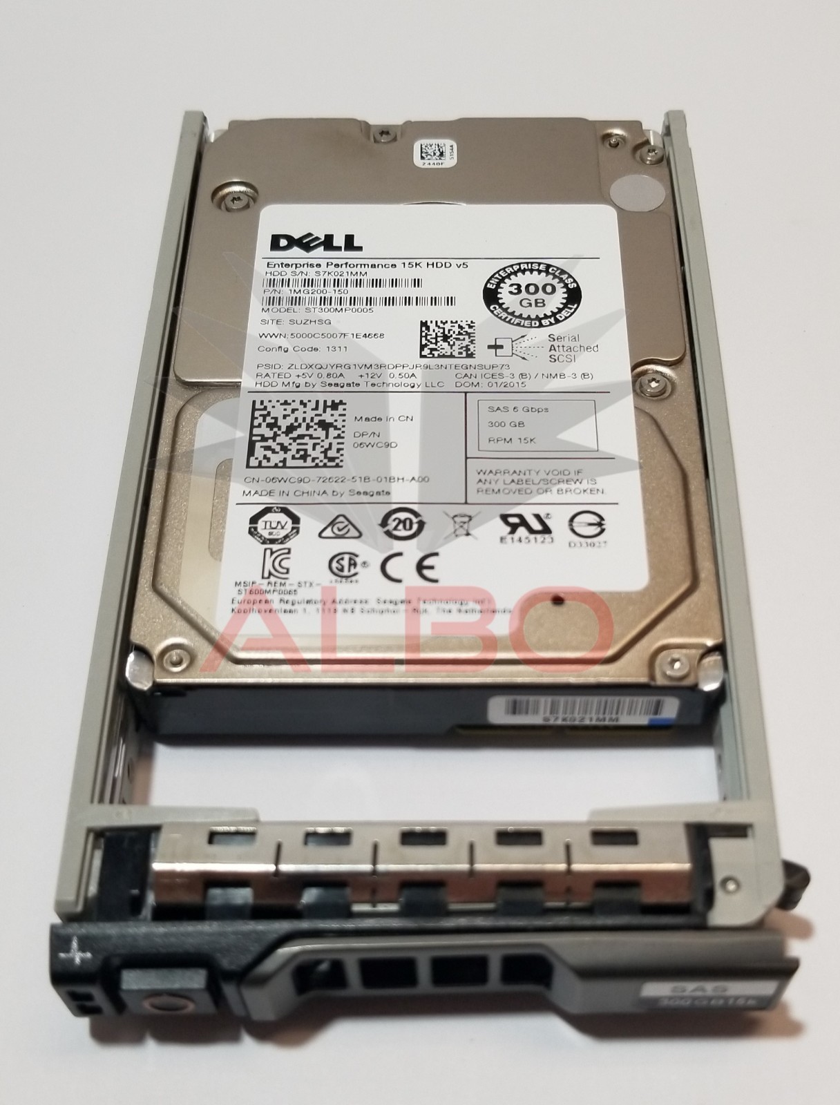 Seagate 06WC9D 300GB HDD 15K RPM 2.5" SAS Model: ST300MP0005 DP/N ...