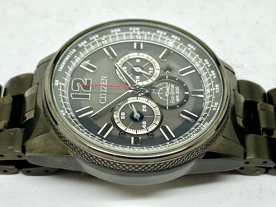 Citizen Men's Watch CA4377-53H Eco Drive Nighthawk 43mm Gray Charcoal ...