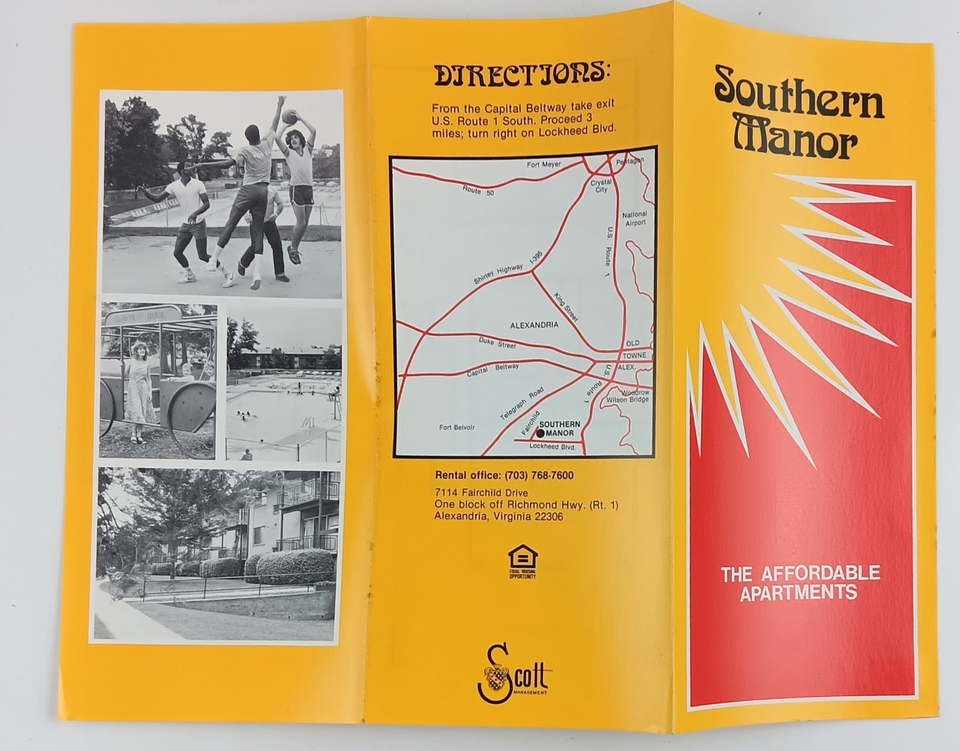 1980s Alexandria Virginia Southern Manor Affordable Apartments Vintage ...
