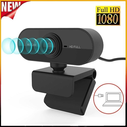 Webcam Full HD 1080P Web Camera Built-in Microphone USB PC Mac Computer ...