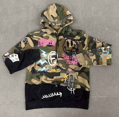 Smoke Rise Hoodie Large Camouflage Green Men’s “Safety Zone” FS ...