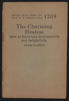 Charming Hostess Gloria Goddard 1927 Little Blue Book 1209 Haldeman ...