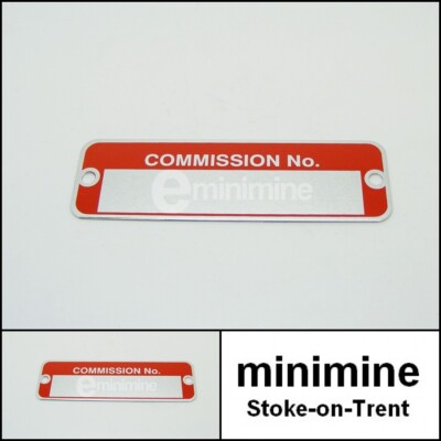Classic Mini Commission Plate CP301 Austin Morris Leyland midget sprite bmc van | eBay UK