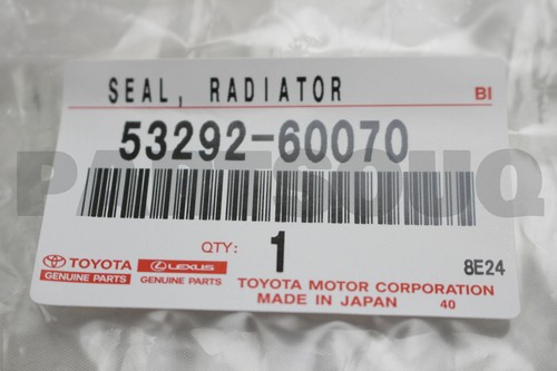 5329260070 Genuine Toyota SEAL, RADIATOR SUPPORT, UPPER 53292-60070 | eBay