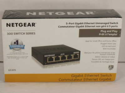 Netgear 300 Series GS305 5-Port Gigabit Ethernet Switch Sealed NIB | eBay