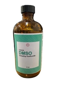 DMSO-Dimethyl Sulfoxide Liquid, Non-Diluted, Low Odor, 4oz Glass Bottle ...