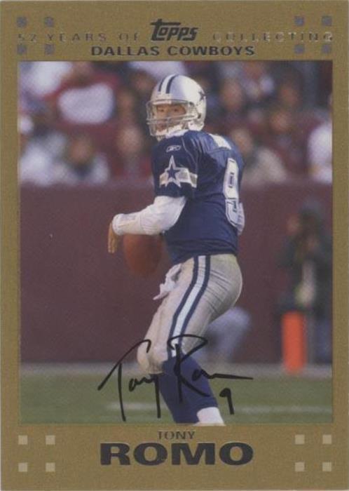 2007 Topps - Tony Romo #14 Gold /52 for sale online | eBay