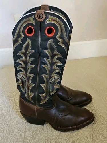 Tony Lama Buckaroo Men's Leather Cowboy Boots Black Size 11D | eBay