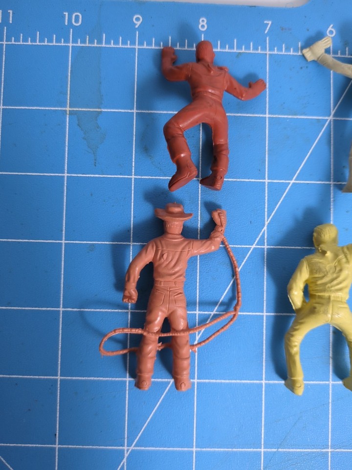 Vintage Marx Western Town 60mm Playset Figure lot | eBay
