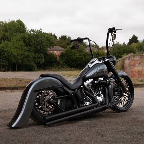 2015 Harley Davidson Fatboy Stage 2 Cholo bagger chopper bobber on air ...
