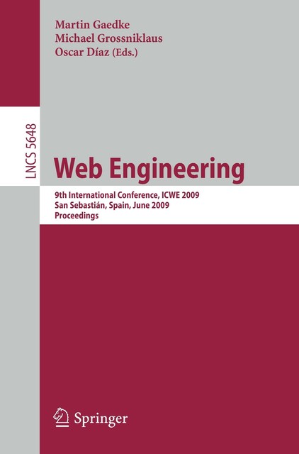 Web Engineering von Michael Grossniklaus Martin Gaedke Oskar Diaz (2009 ...