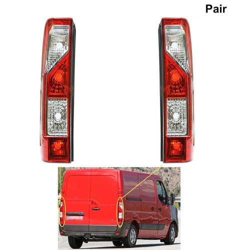 Pair Rear Tail Light Lamp Right & Left Side For Renault Master Vauxhall ...