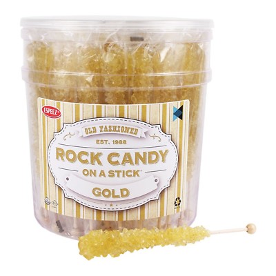 Espeez Rock Candy - 36 Gold Rock Candy Sticks - Original Flavor | eBay