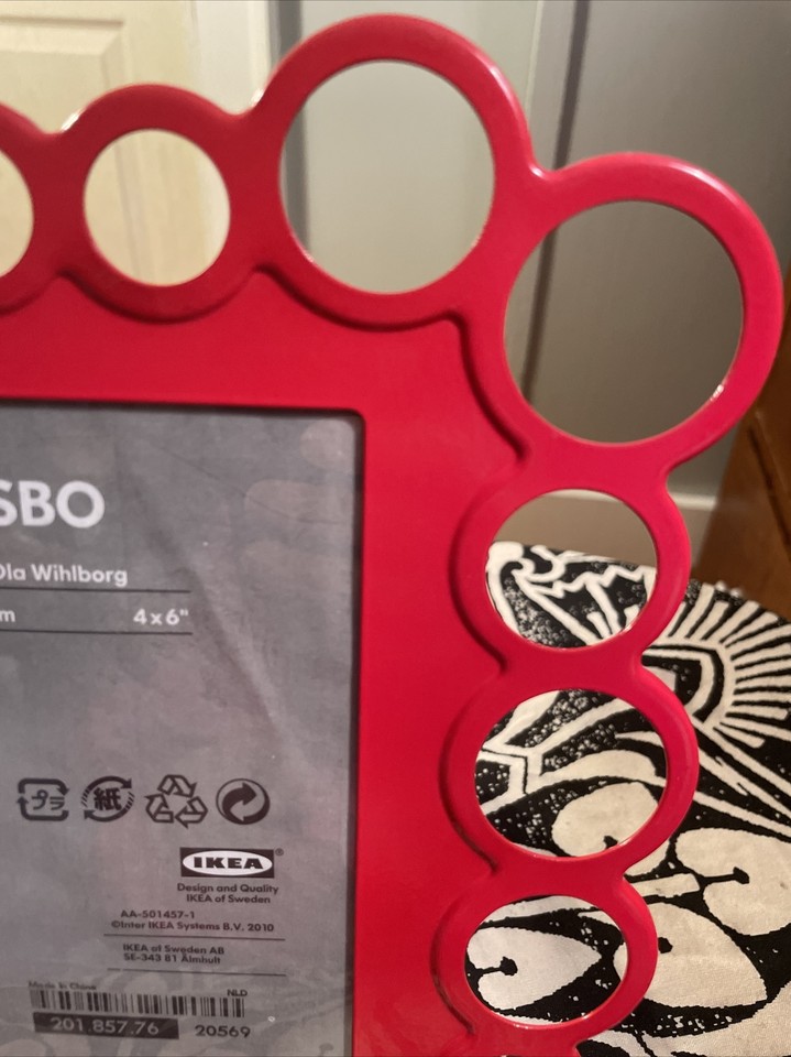 IKEA OLSBO designed by Ola Wihlborg Contemporary Red Frame 4x6 | eBay