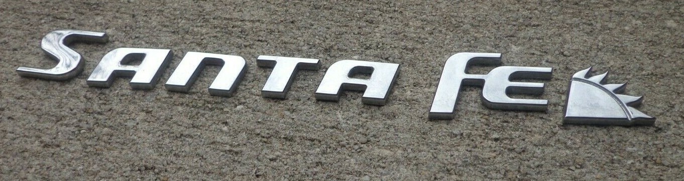 Hyundai Santa Fe OEM Factory Genuine Emblem Letters Badge Decal Logo ...