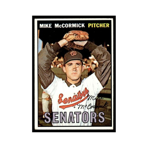 1967 Topps Baseball Card Mike McCormick Washington Senators #86 | eBay
