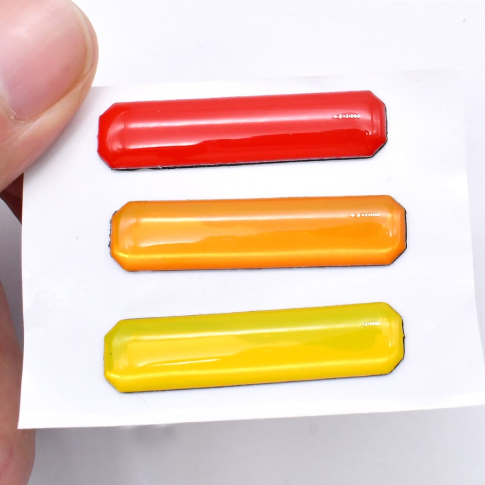 For 2016-2023 Toyota Tacoma TRD-Pro Red 3-Color Stripe Grille Badge ...