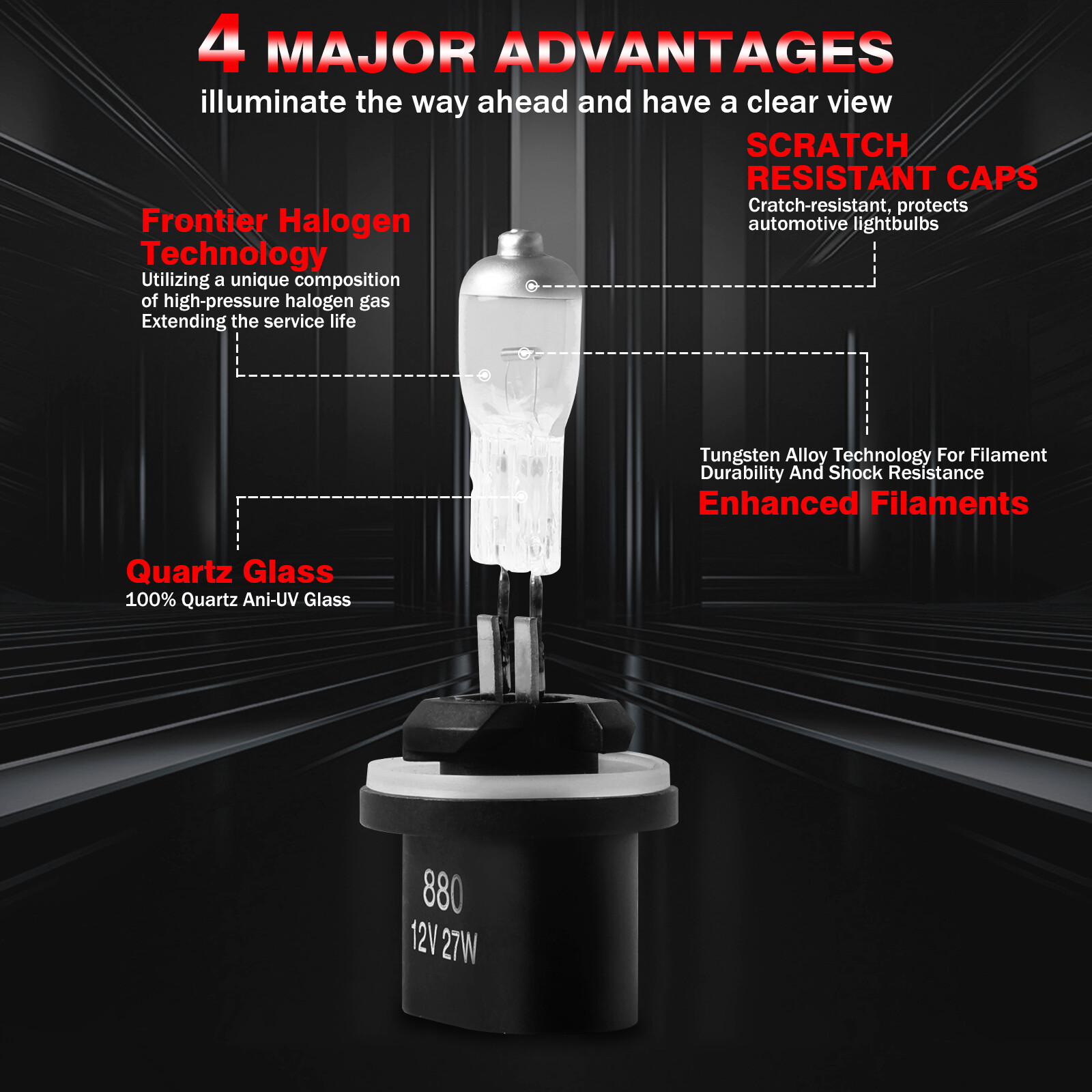 For Nissan Armada 2005-2010 Titan 2004-2015 -2pc 880 899 Halogen Fog ...