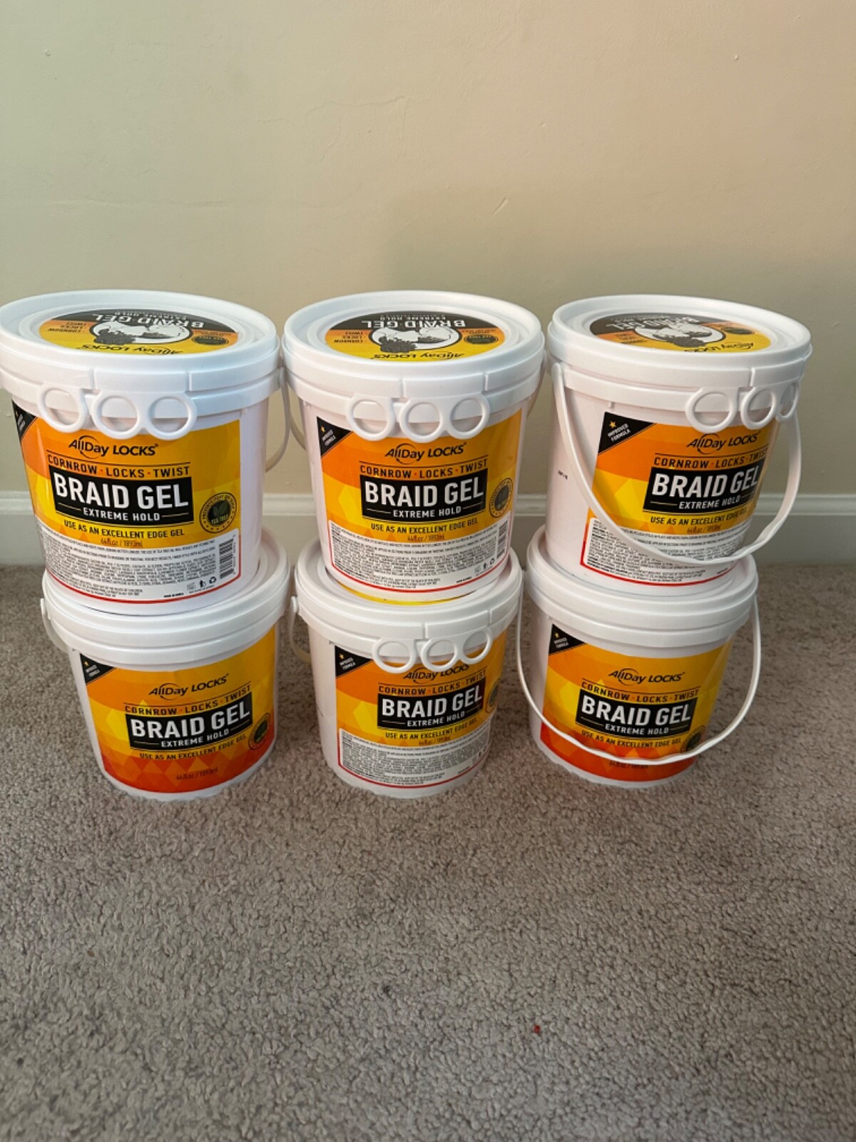 ** 64 oz All Day Locks Braid Gel styling gel knotless braids | eBay