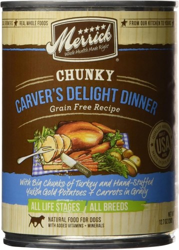 Merrick Chunky Grain Free Carvers Delight Dinner Canned 1 Count (Pack ...