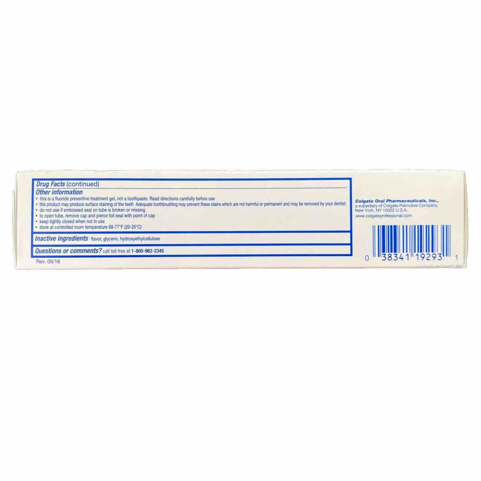 Colgate Gel-Kam Fluoride Treatment Gel Mint Flavor 4.30 Ounce Tube ...