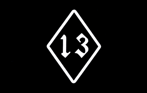 13 Diamond WHITE vinyl biker decal for motorcycles or car windows 4.8 x ...
