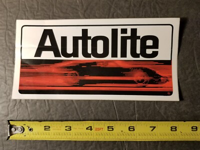 AUTOLITE VINTAGE AUTOMOTIVE RACING DECAL / STICKER | eBay